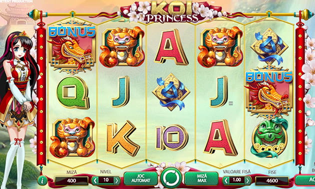 Koi Princess slot online cu multe runde si funcții câștigătoare
